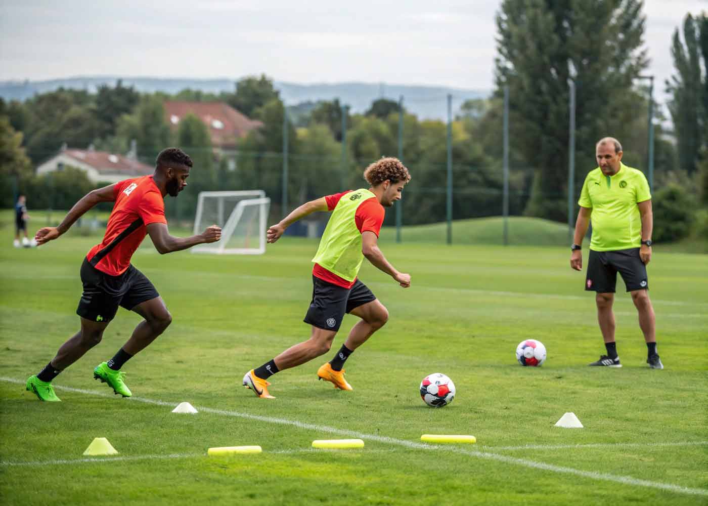 Football coordination exercises for high-level footballers